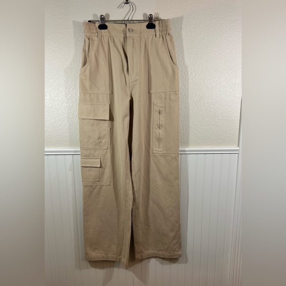 Elodie | Pants & Jumpsuits | Elodie Tan Cargo Pants Size Medium | Poshmark